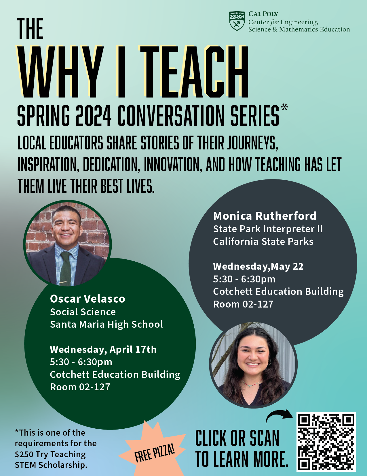 Why I Teach Conversation Series* - CESAME - Cal Poly, San Luis Obispo